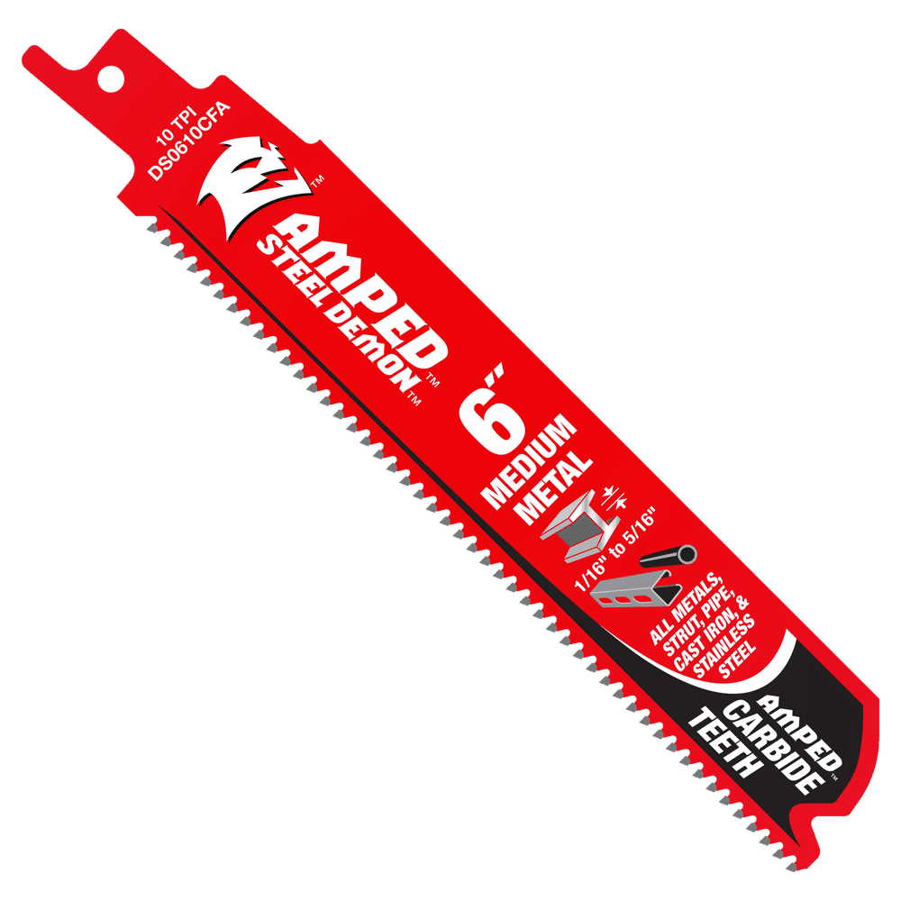 DS0610CFA | Recip Blades | Medium Metal | Amped Carbide - Diablo Tools