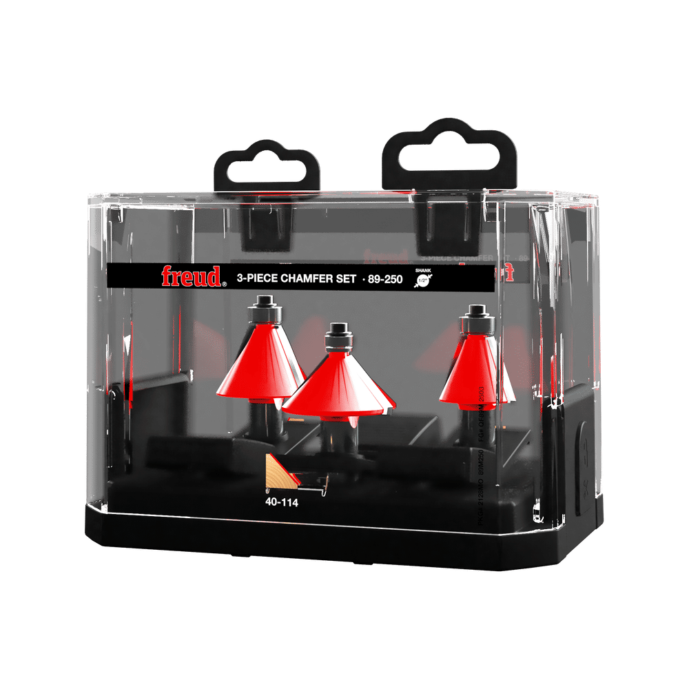 89-250 | Router CNC | Router Bit Sets | Chamfer Bit Set - Freud Tools