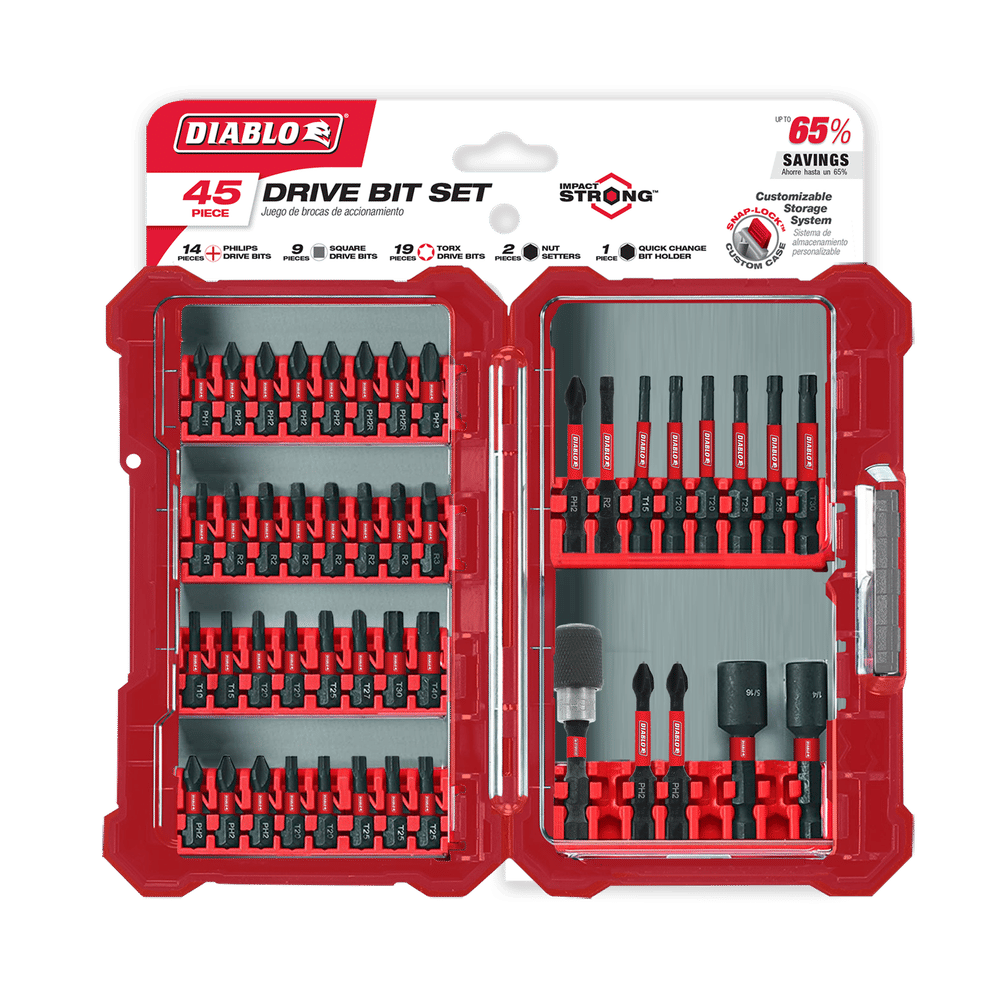 DSC-S45 | Screwdriving | Drive Bit Sets | Sets - Diablo Tools