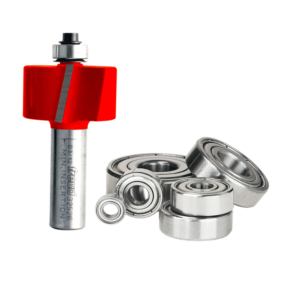 Rabbet router bit with bearing store