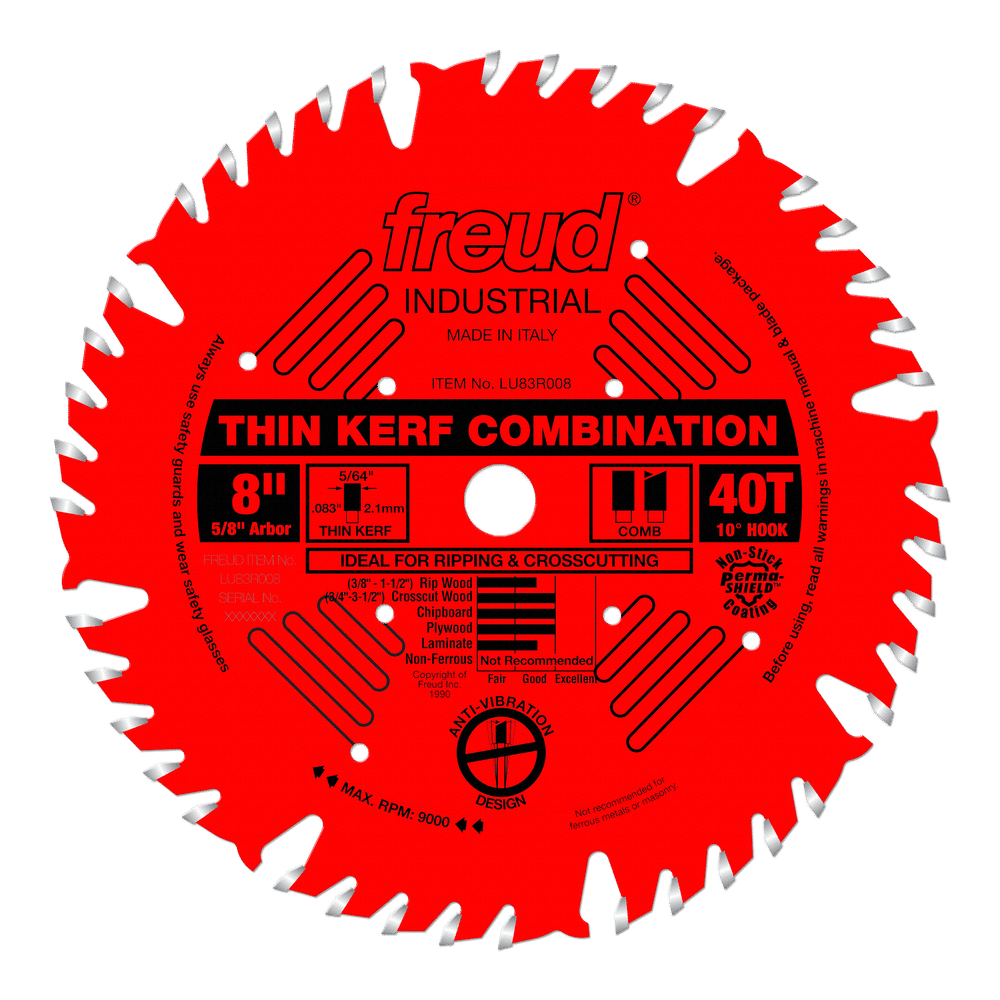 LU83R008 | Saw Blades | General Purpose/Combination | Combination (Thin ...
