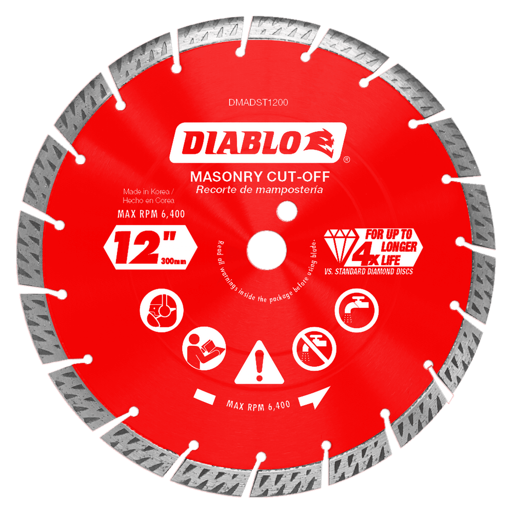 DMADST1200 | Cut-Grind | Masonry Cutting | Diamond Segmented Turbo ...