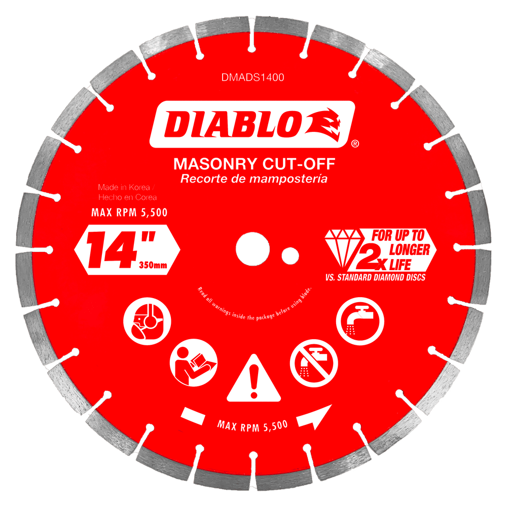 DMADS1400 | Cut-Grind | Masonry Cutting | Diamond Segmented - Diablo Tools