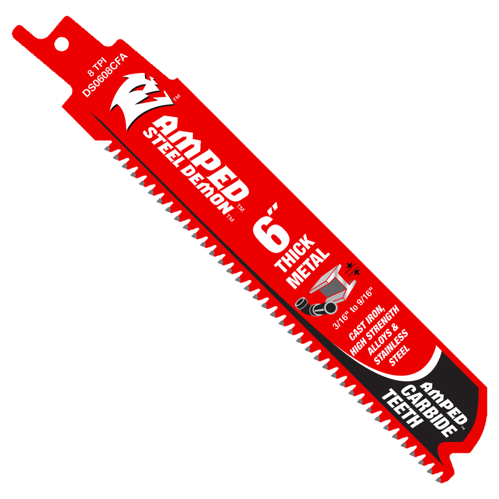 DS0608CFA3 | Recip Blades | Thick Metal | Amped Carbide - Diablo Tools