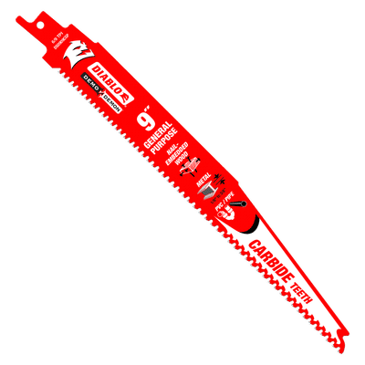 DS0908CF3 | Recip Blades | Thick Metal | Carbide - Diablo Tools