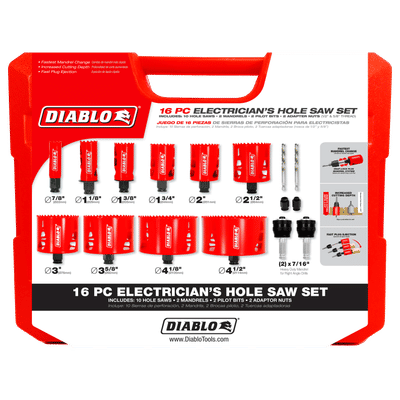 DHS13SPLCT | Hole Saws | Wood, Metal & Plastics | Carbide Hole Saw Sets ...