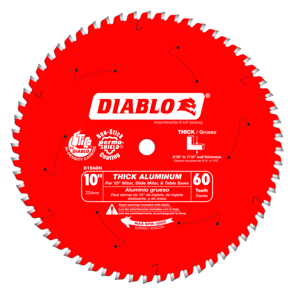 D1060N Circular Saw Blades Aluminum Cutting Thick Aluminum