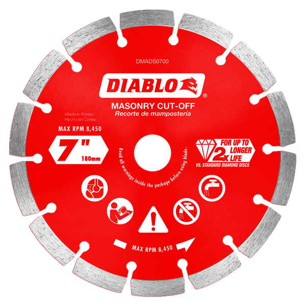 DMADS0700 | Diamond Wheels | Segmented - Diablo Tools