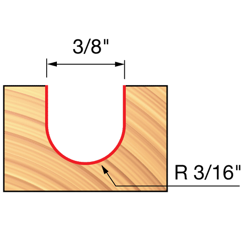 DR18106 | Router CNC | Edge Treatment | Round Nose - Diablo Tools