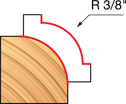 DR34114 | Router CNC | Edge Treatment | Rounding Over - Diablo Tools